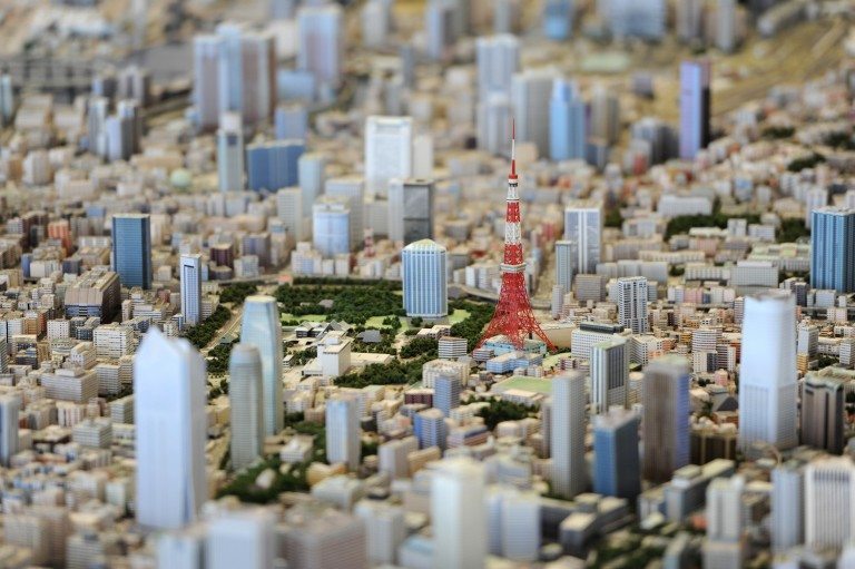 1/1000 architectural models of Tokyo city at Roppongi Hills Mori – 眼底城事